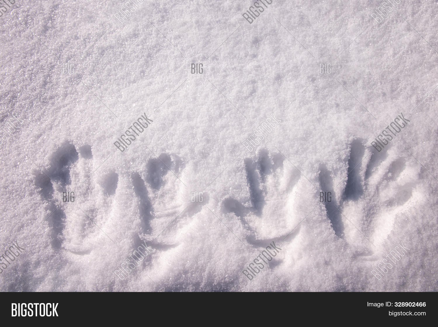 Four Handprints Left Image & Photo (Free Trial) | Bigstock