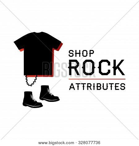 Vector Logo Rock Shop Vector & Photo (Free Trial) | Bigstock