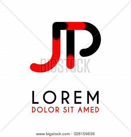 Initial Letter Jp Red Vector & Photo (Free Trial) | Bigstock