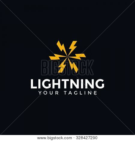 Circle Lightning Bolt Vector & Photo (Free Trial) | Bigstock
