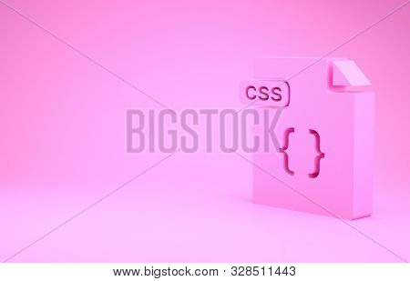 Pink Css File Document Image & Photo (Free Trial) | Bigstock