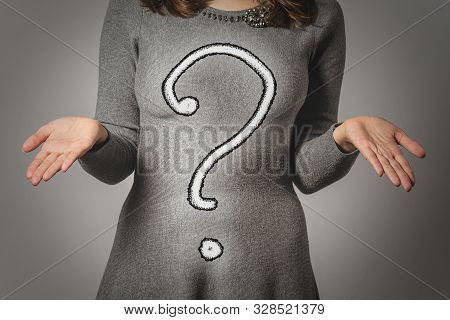 Question Mark Woman Image & Photo (Free Trial) | Bigstock
