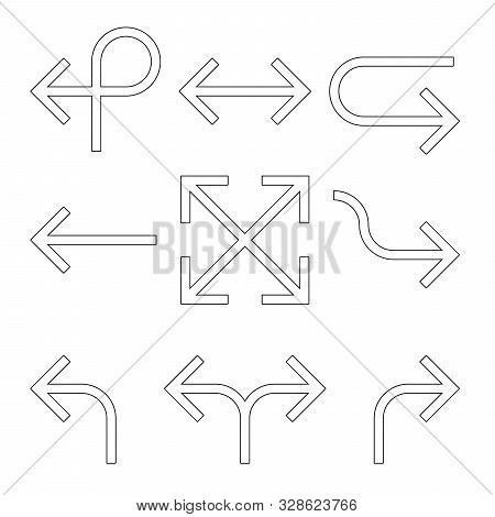 Set Arrows. Simple Vector & Photo (Free Trial) | Bigstock
