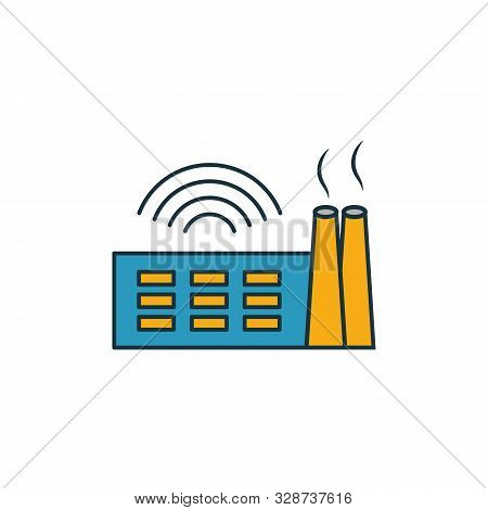 Smart Factory Icon Vector & Photo (Free Trial) | Bigstock