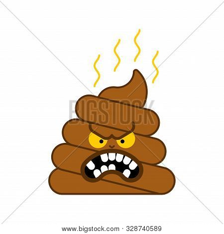 Angry Shit Cartoon. Vector & Photo (Free Trial) | Bigstock