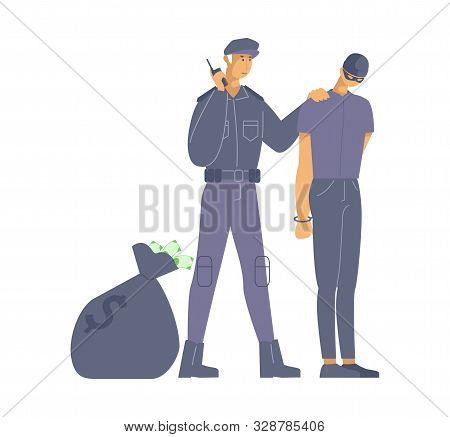 Policeman Caught Vector & Photo (Free Trial) | Bigstock