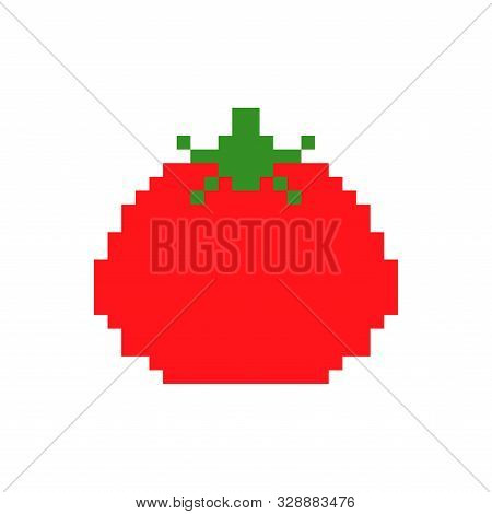 Tomato Pixel 矢量图和照片（免费试用） | Bigstock