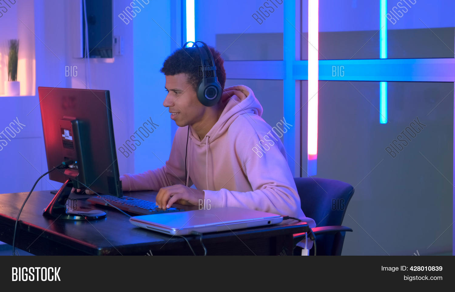 Persistent Black Gamer Image & Photo (Free Trial) | Bigstock
