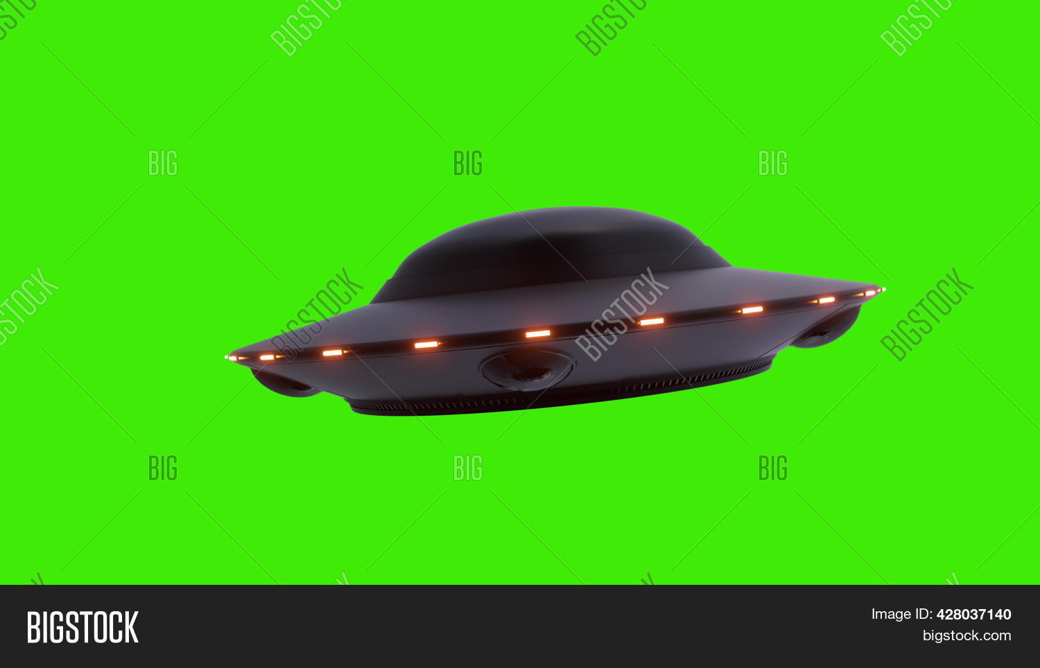 Realistic Ufo On Green Image & Photo (Free Trial) | Bigstock