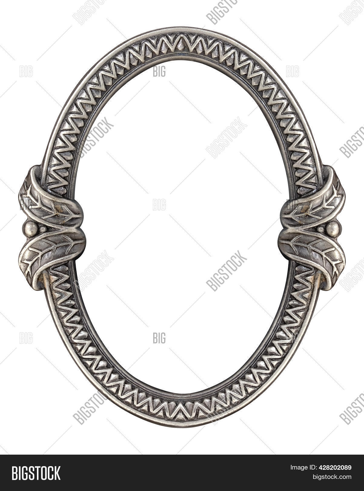 Silver Oval Frame Image & Photo (Free Trial) | Bigstock