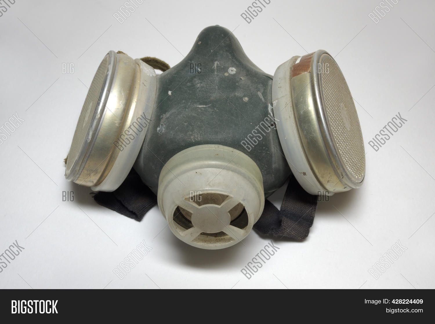 Gas Mask On Half Face Image & Photo (Free Trial) | Bigstock