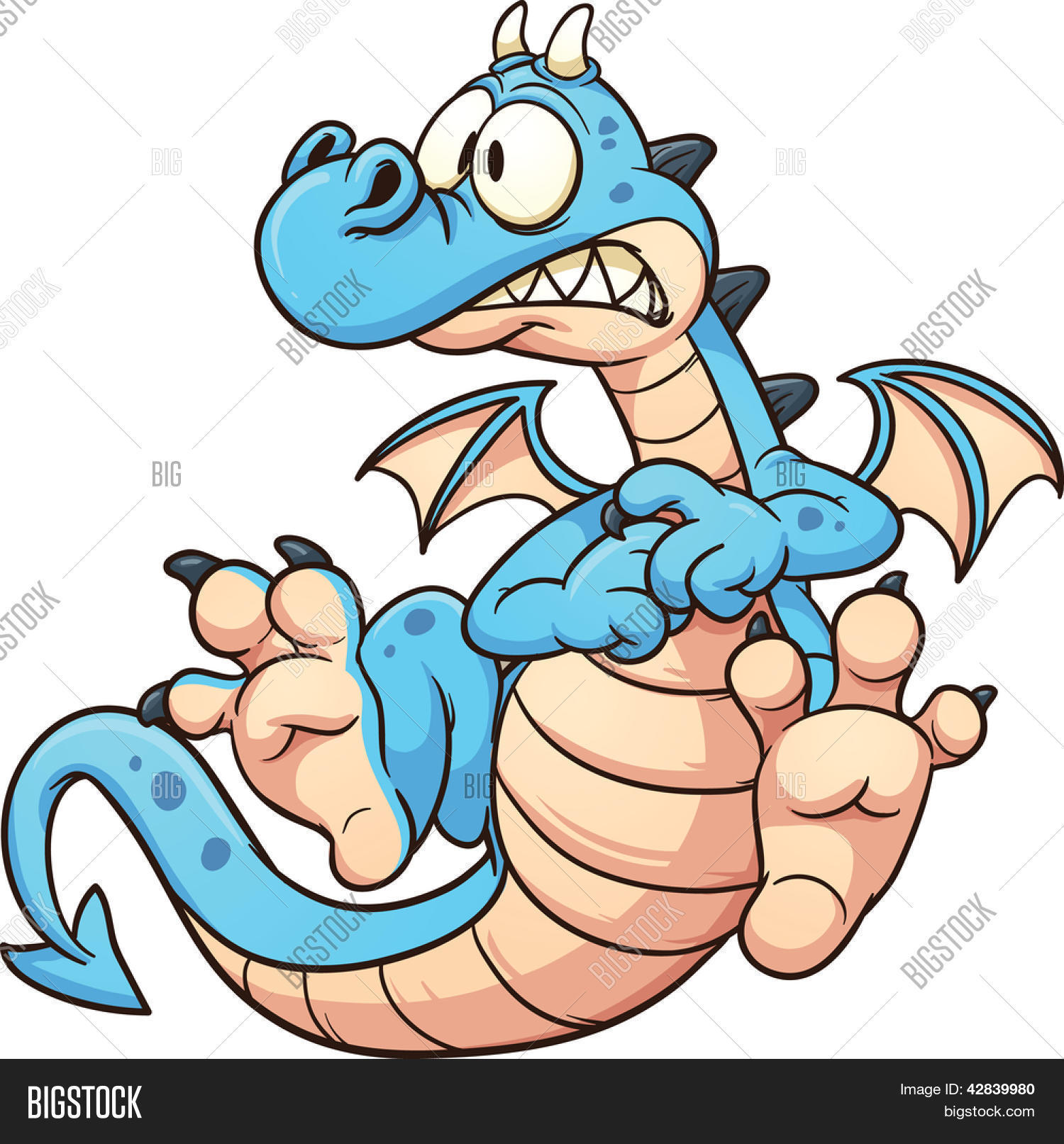 Cartoon Scared Blue Vector & Photo (Free Trial) | Bigstock