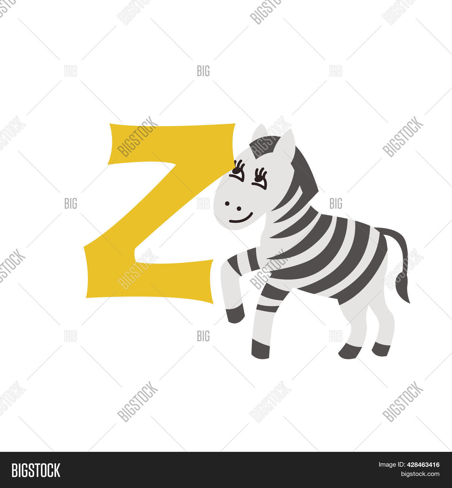 Clip Art Letter A Zebra