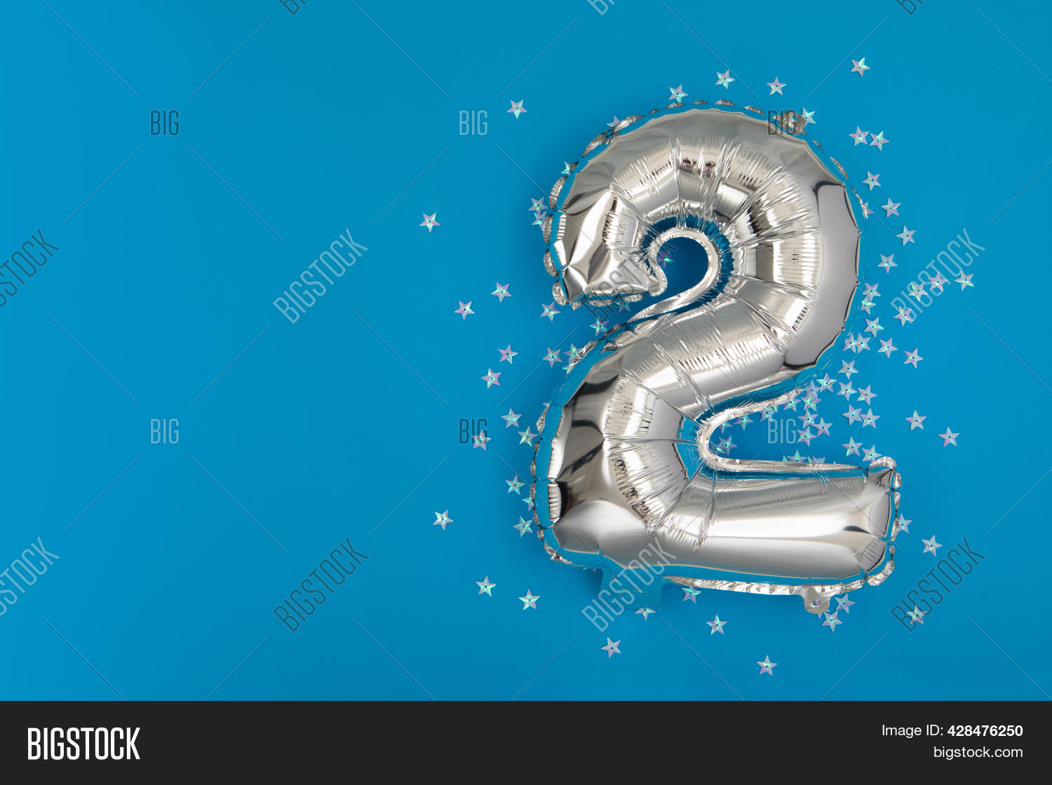 Silver Balloon 2 On Image & Photo (Free Trial) | Bigstock