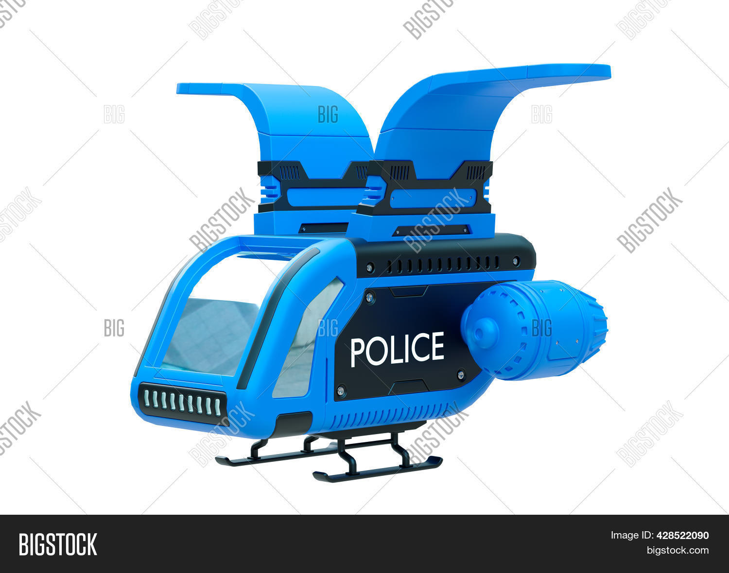 Police Drone Isolated Image & Photo (Free Trial) | Bigstock