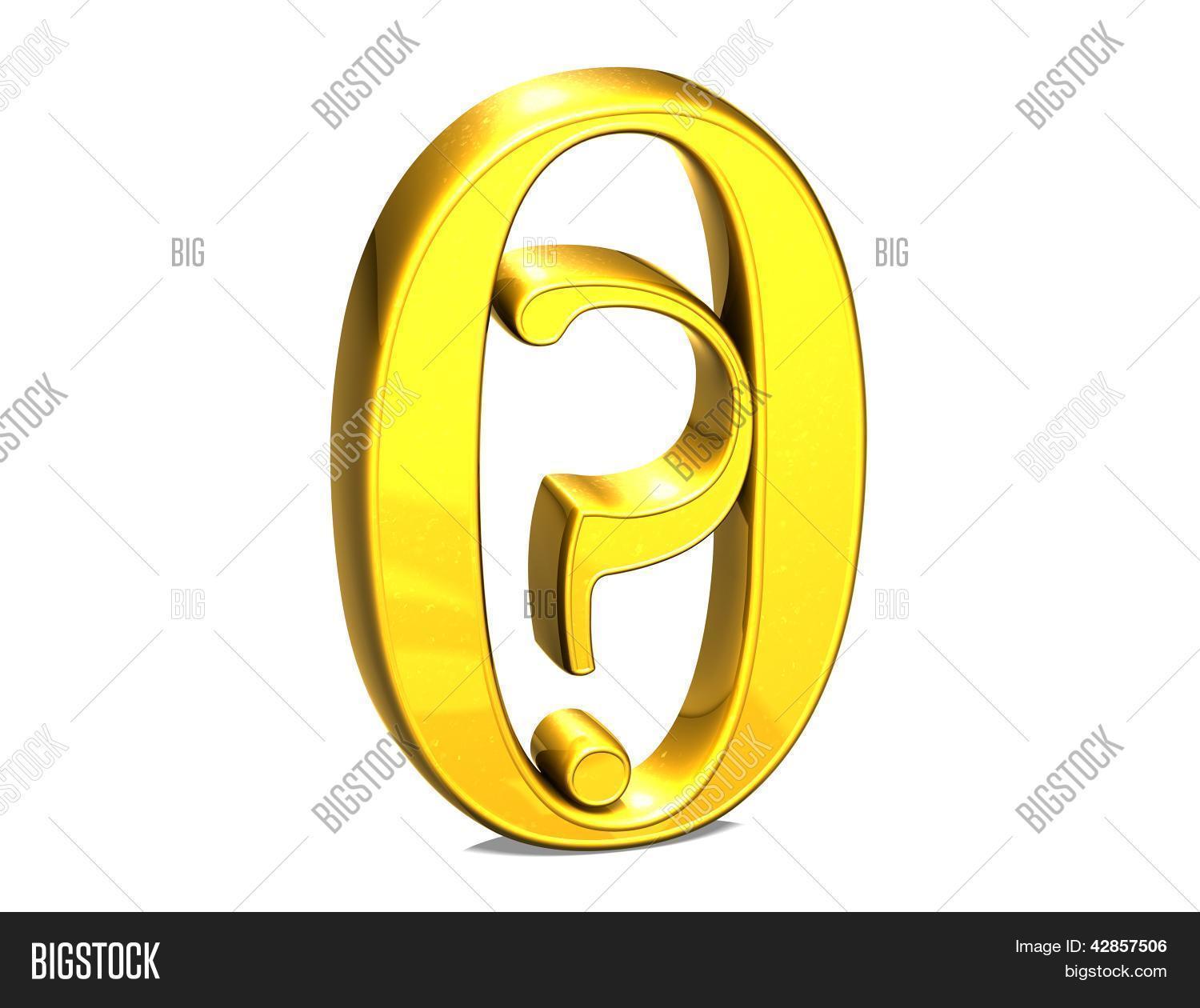 3D Gold Question Mark Image & Photo (Free Trial) | Bigstock