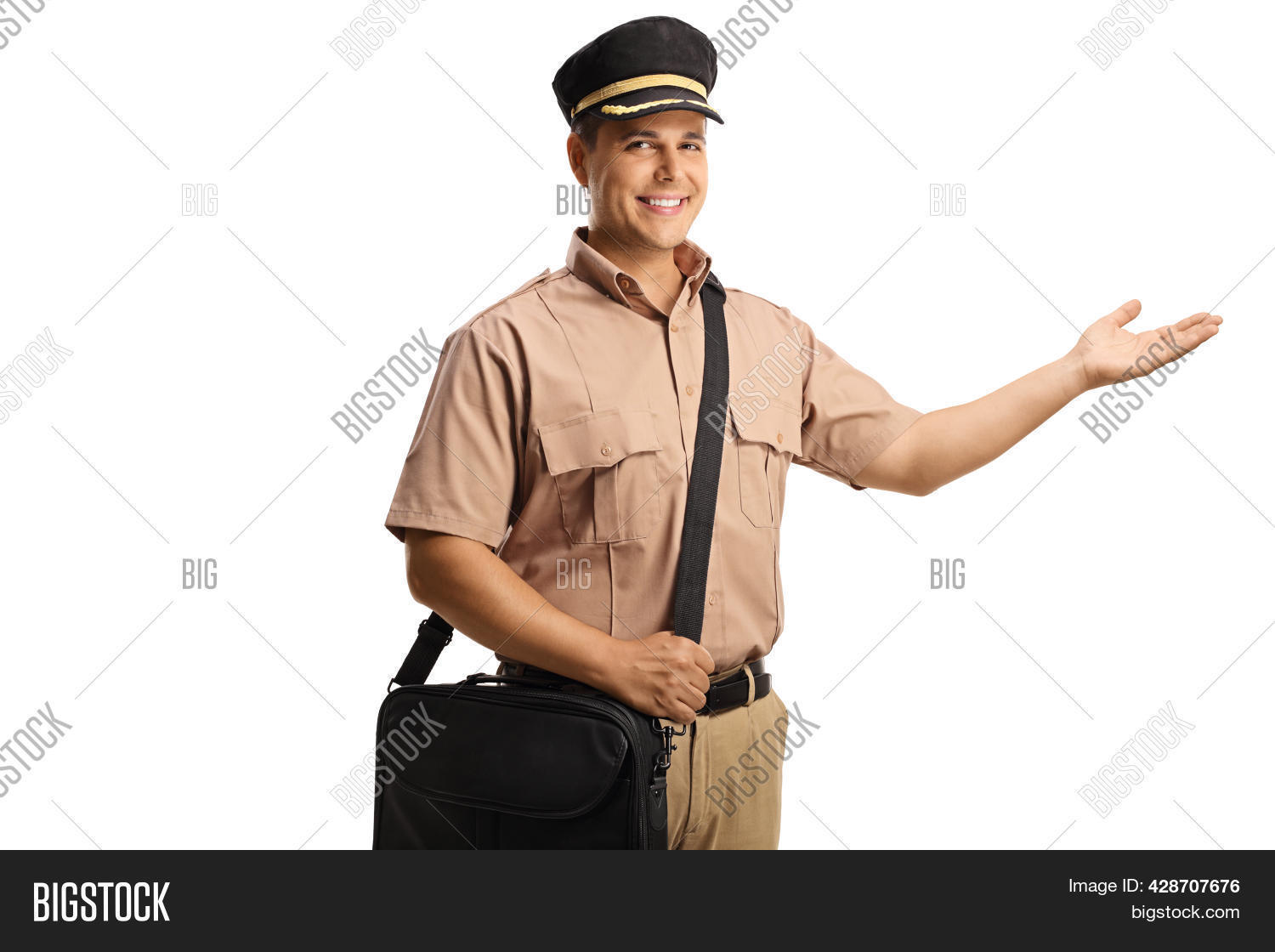 Young Mailman Carrying Image & Photo (Free Trial) | Bigstock