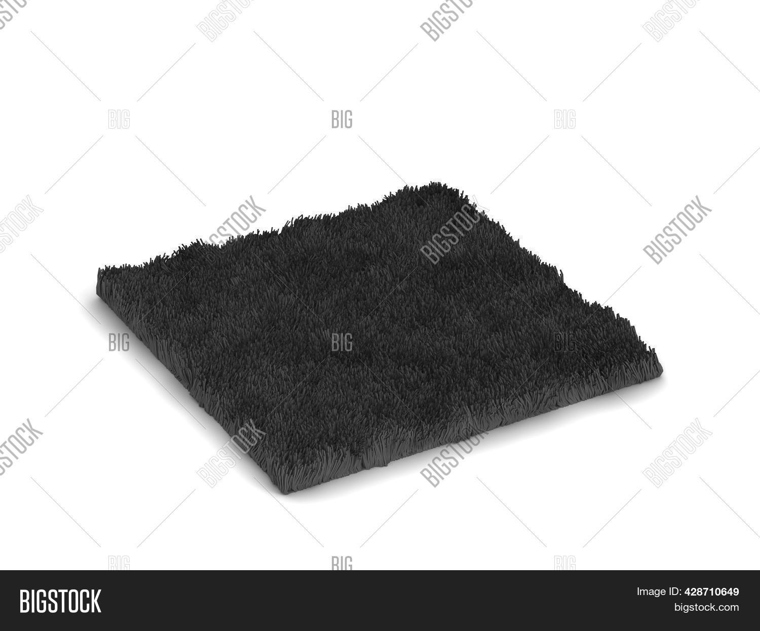 Fluffy Square Rug. 3d Image & Photo (Free Trial) | Bigstock