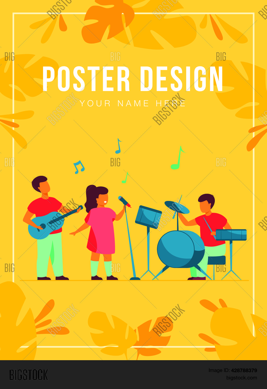Cute Young Musicians Vector & Photo (Free Trial) | Bigstock