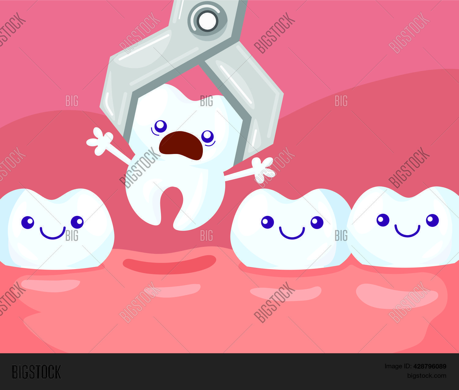 Tooth Removal Cartoon Vector & Photo (Free Trial) | Bigstock