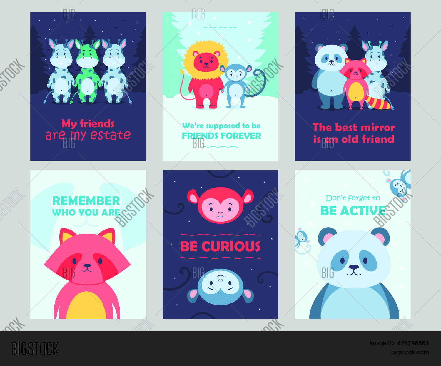 Wild Animal Posters Vector & Photo (Free Trial) | Bigstock