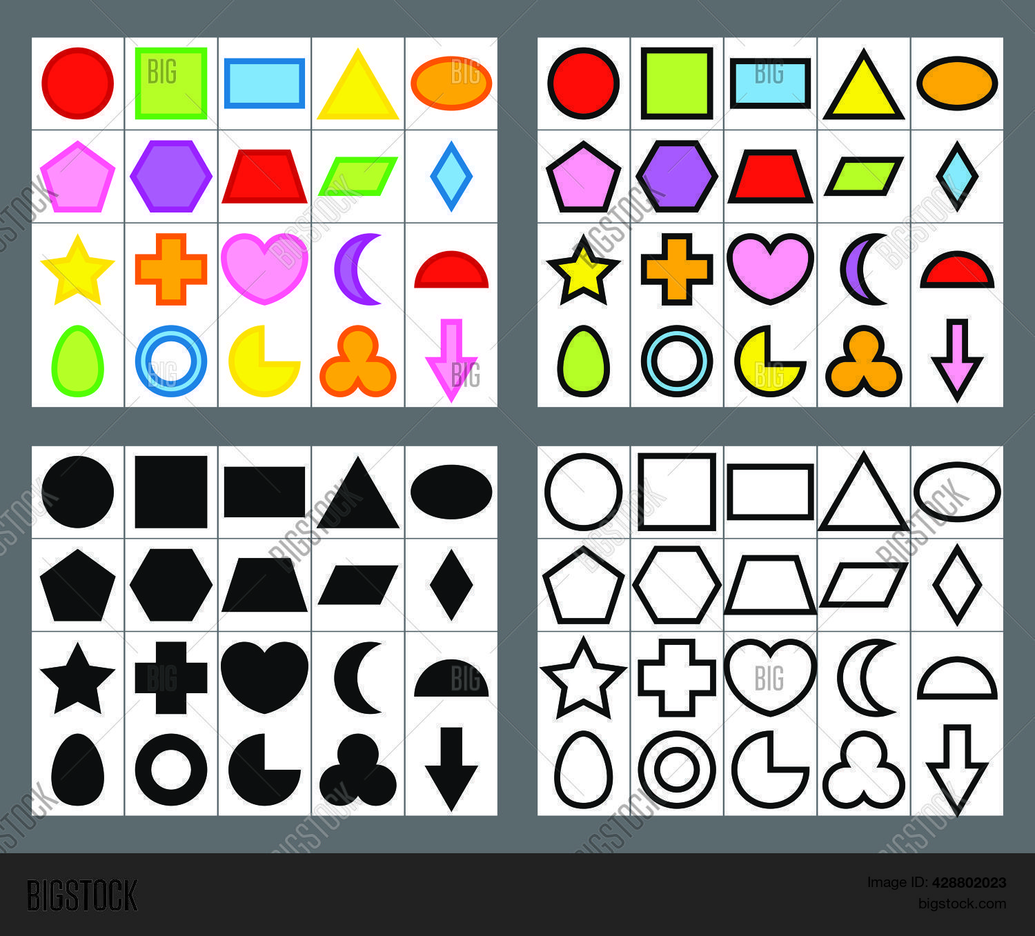 Basic Shape Vector & Photo (Free Trial) | Bigstock