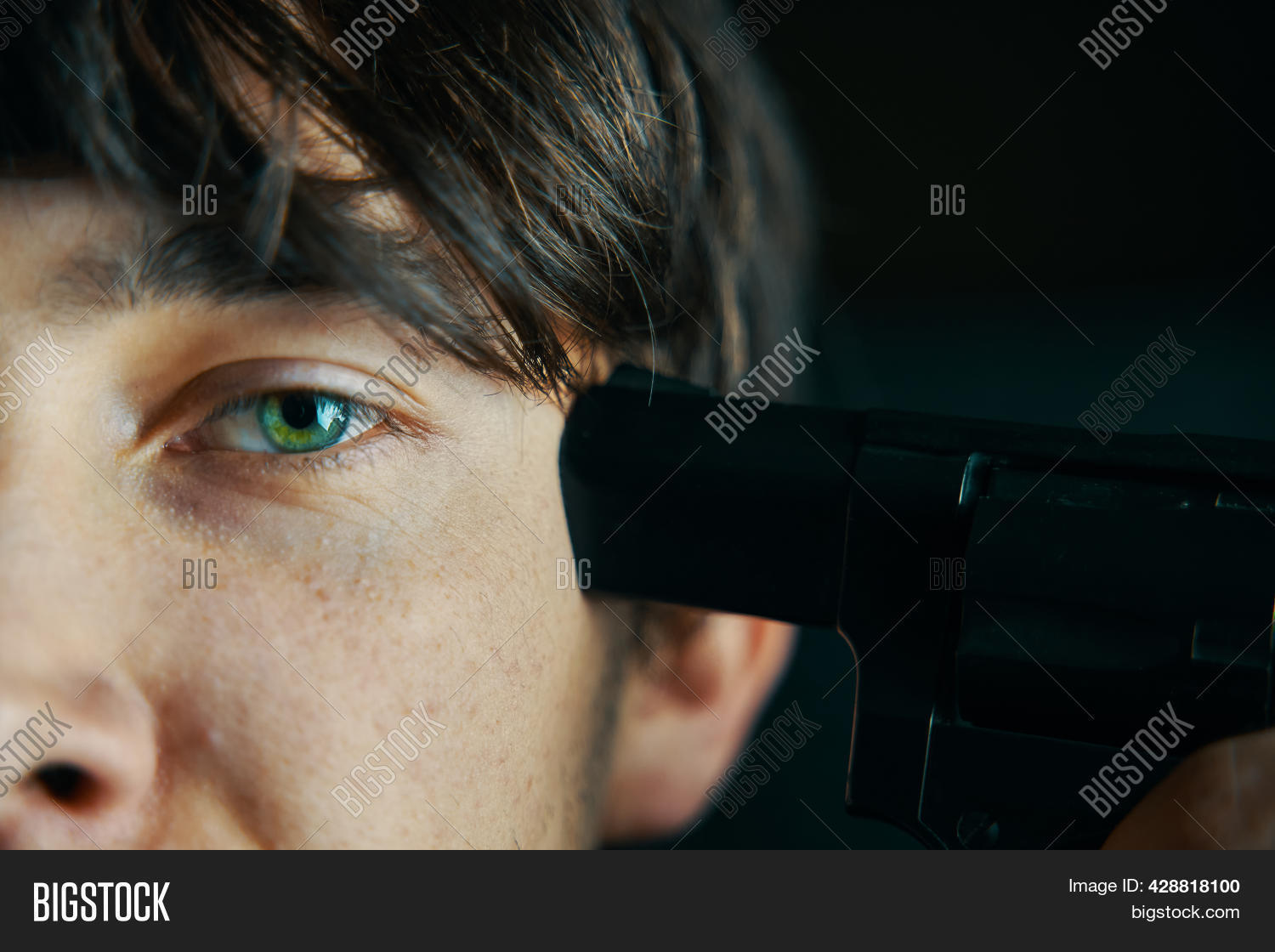 Sad Man Puts Gun His Image & Photo (Free Trial) | Bigstock