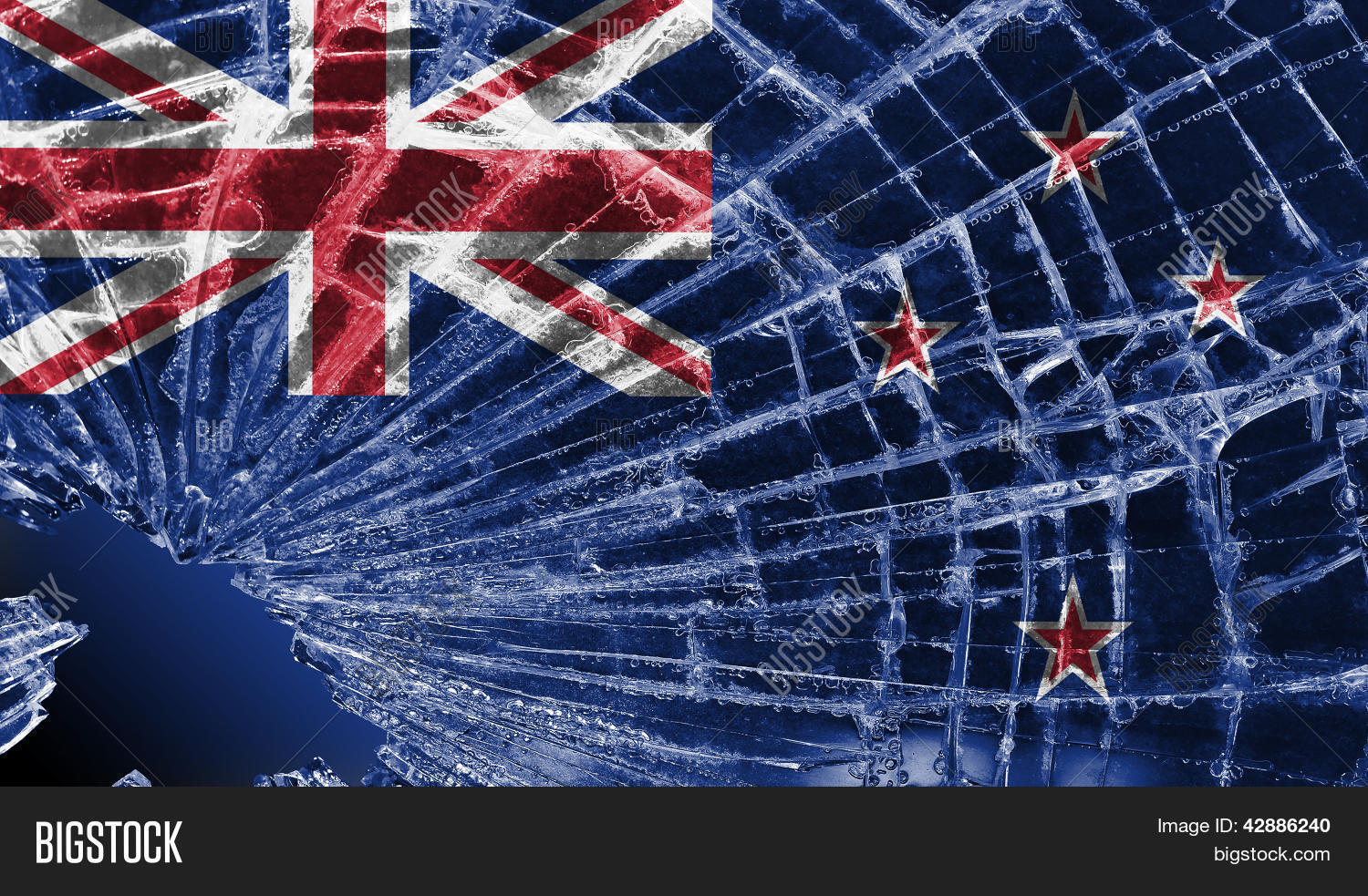 Broken Glass Ice Flag Image & Photo (Free Trial) | Bigstock