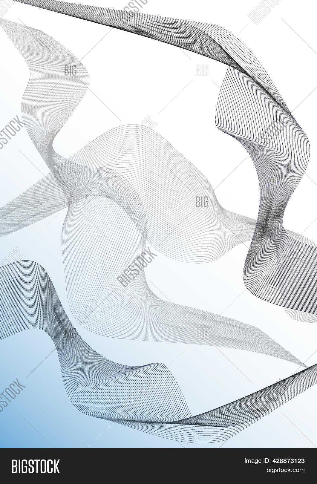 Thin Wavy Gray Lines Image & Photo (Free Trial) | Bigstock