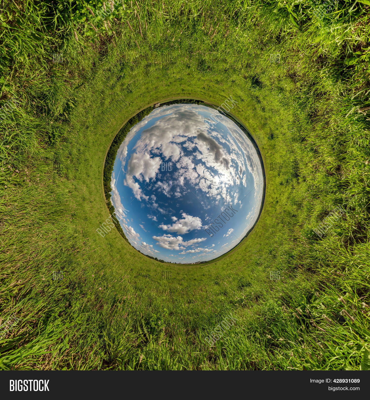 Blue Sky Ball Middle Image & Photo (Free Trial) | Bigstock