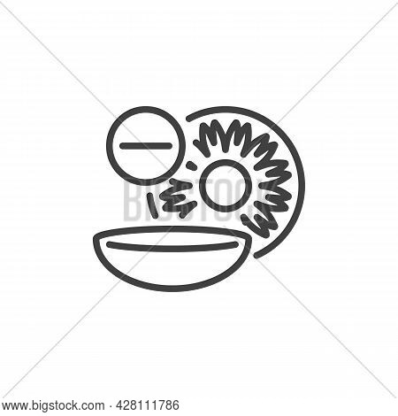 Myopia Eye Lens Line Vector & Photo (Free Trial) | Bigstock