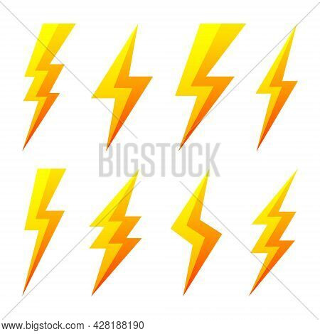 Yellow Lightning Bolt Vector & Photo (Free Trial) | Bigstock