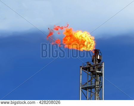 Gas Flare Releasing Image & Photo (Free Trial) | Bigstock