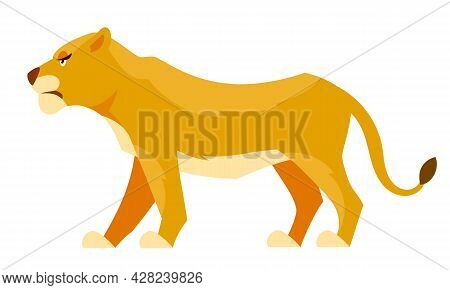 Lioness Side View. Vector & Photo (Free Trial) | Bigstock