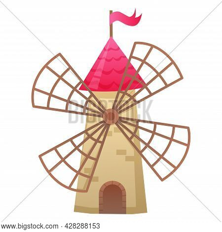 Mill On White Vector & Photo (Free Trial) | Bigstock