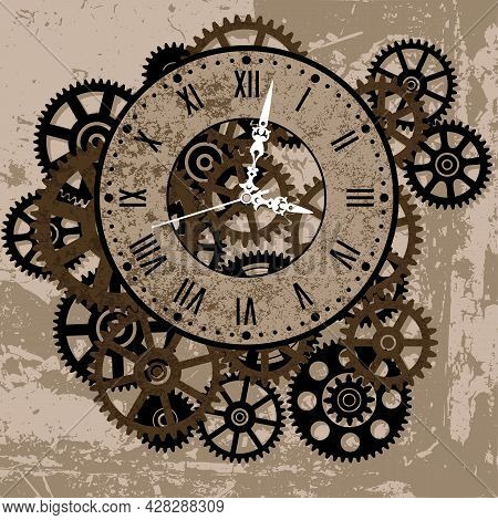 Vintage Clockwork Vector & Photo (Free Trial) | Bigstock