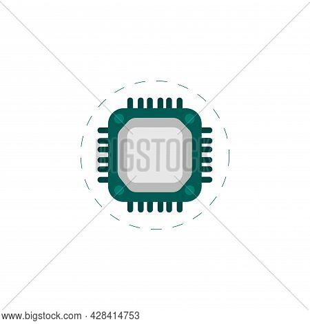 Cpu Flat Clipart. Cpu Vector & Photo (Free Trial) | Bigstock