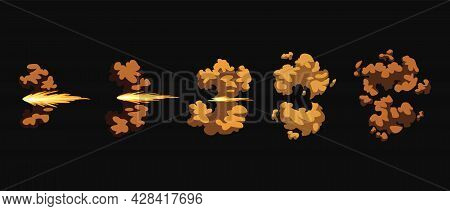 Gun Flashes Gunshot Vector & Photo (Free Trial) | Bigstock