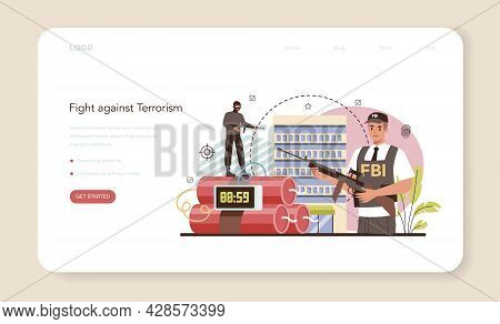 Fbi Agent Web Banner Vector & Photo (Free Trial) | Bigstock