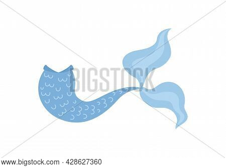 Mermaid Tail Blue Vector & Photo (Free Trial) | Bigstock