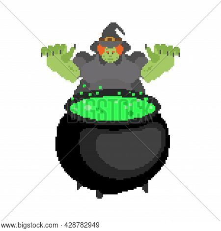 Witch Pixel Art Vector & Photo (Free Trial) | Bigstock