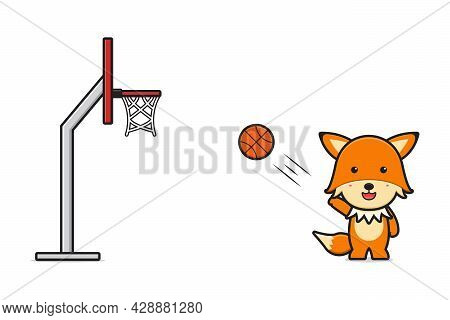 Cute Fox Playing Vector & Photo (Free Trial) | Bigstock