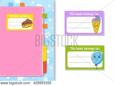 Book Label Stickers Vector & Photo (Free Trial) | Bigstock