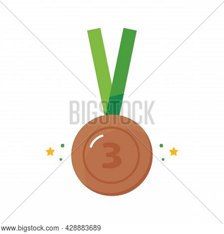 Bronze Medal Number 3 Vector & Photo (Free Trial) | Bigstock