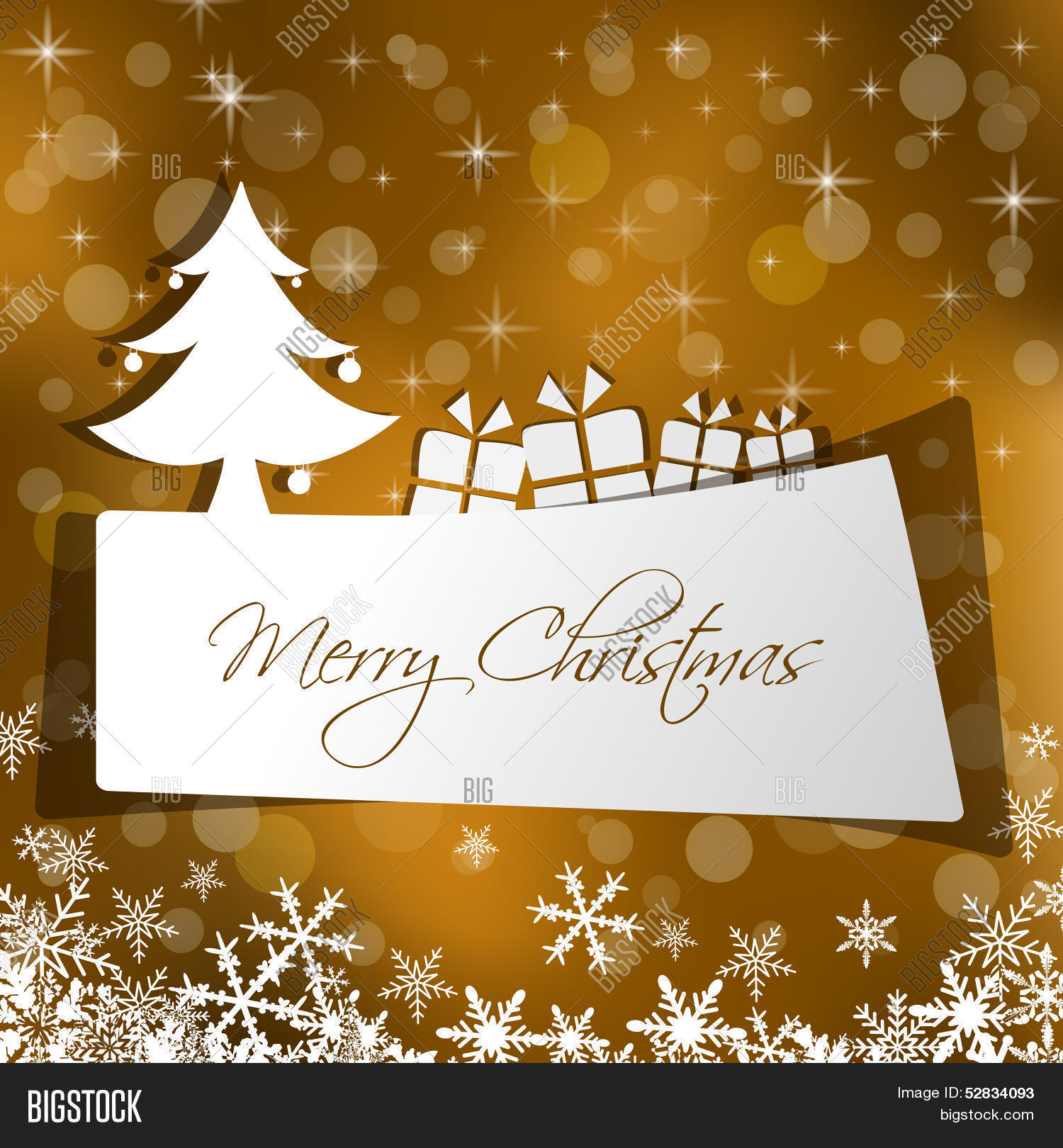 Paper Christmas Card Vector & Photo (Free Trial) | Bigstock