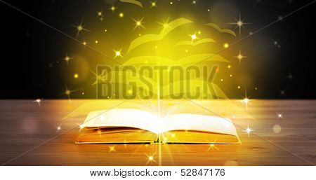 Open Book Golden Glow Image & Photo (Free Trial) | Bigstock