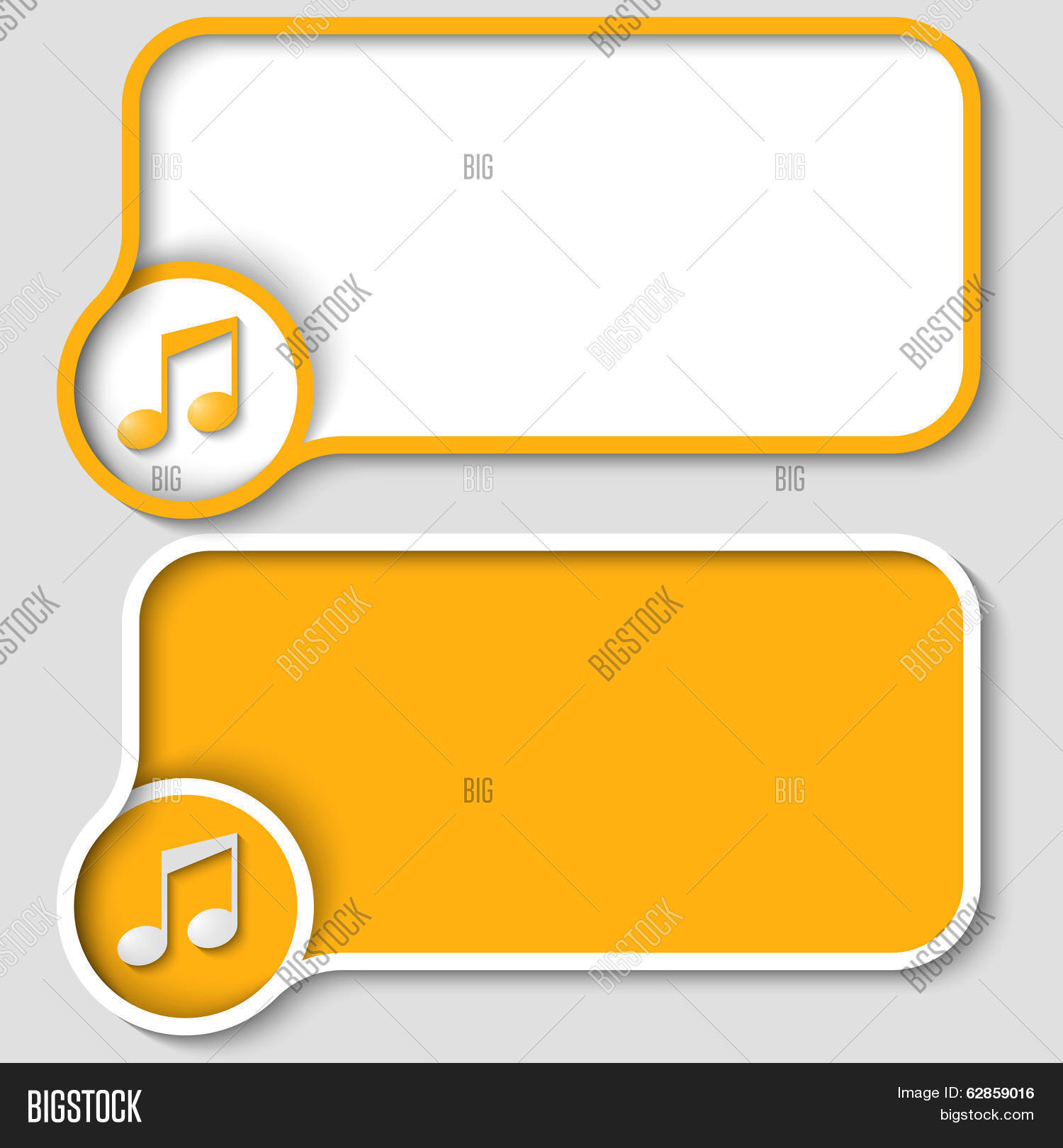 Two Yellow Text Frame Vector & Photo (Free Trial) | Bigstock