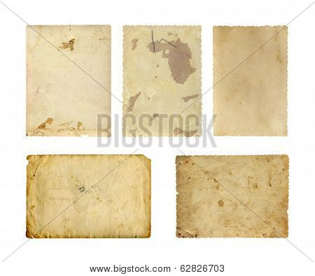 Set Old Photo Paper Image & Photo (Free Trial) | Bigstock