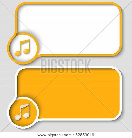 Two Yellow Text Frame Vector & Photo (Free Trial) | Bigstock