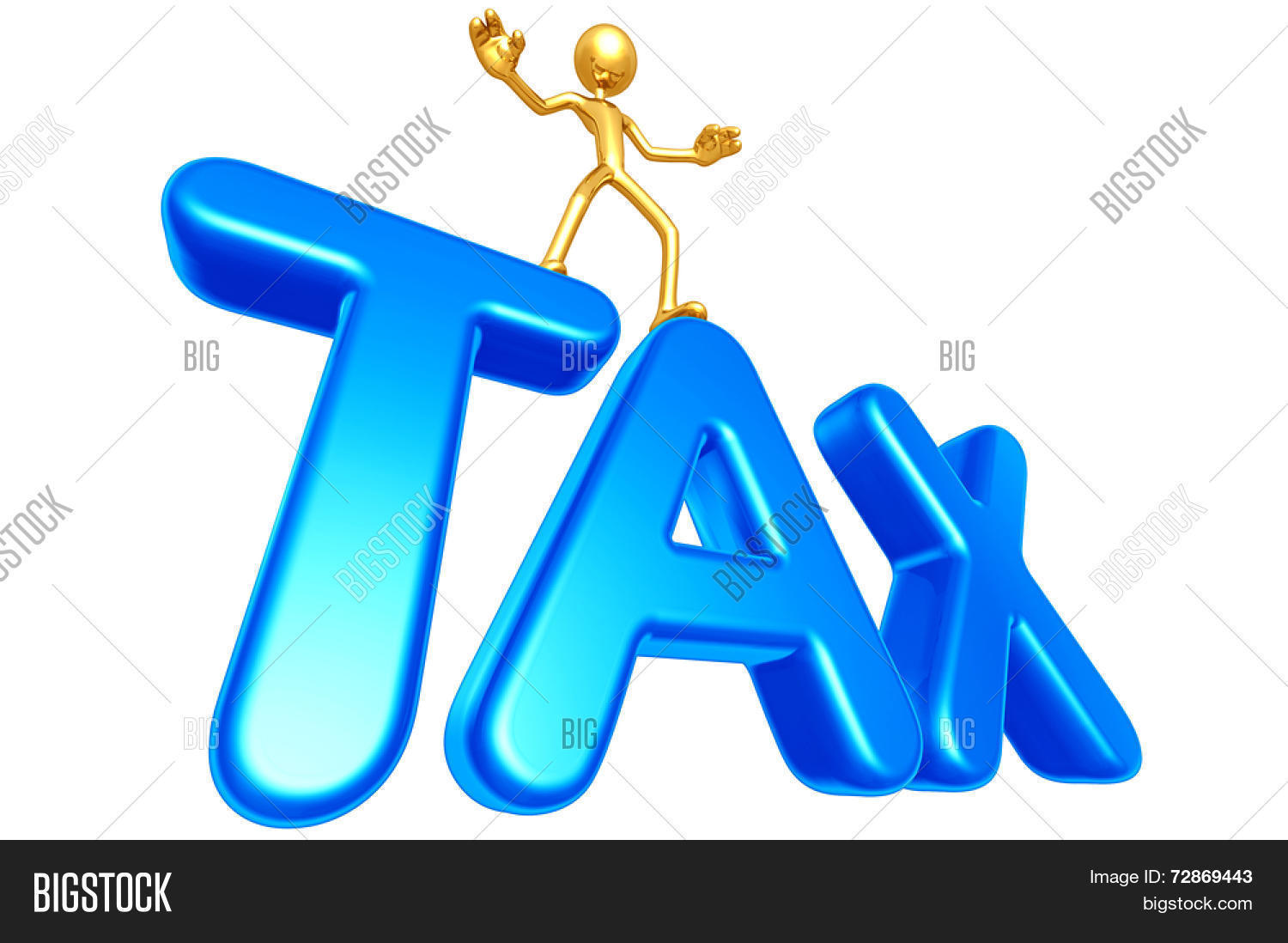 Gold Guy Tax Concept Image & Photo (Free Trial) | Bigstock